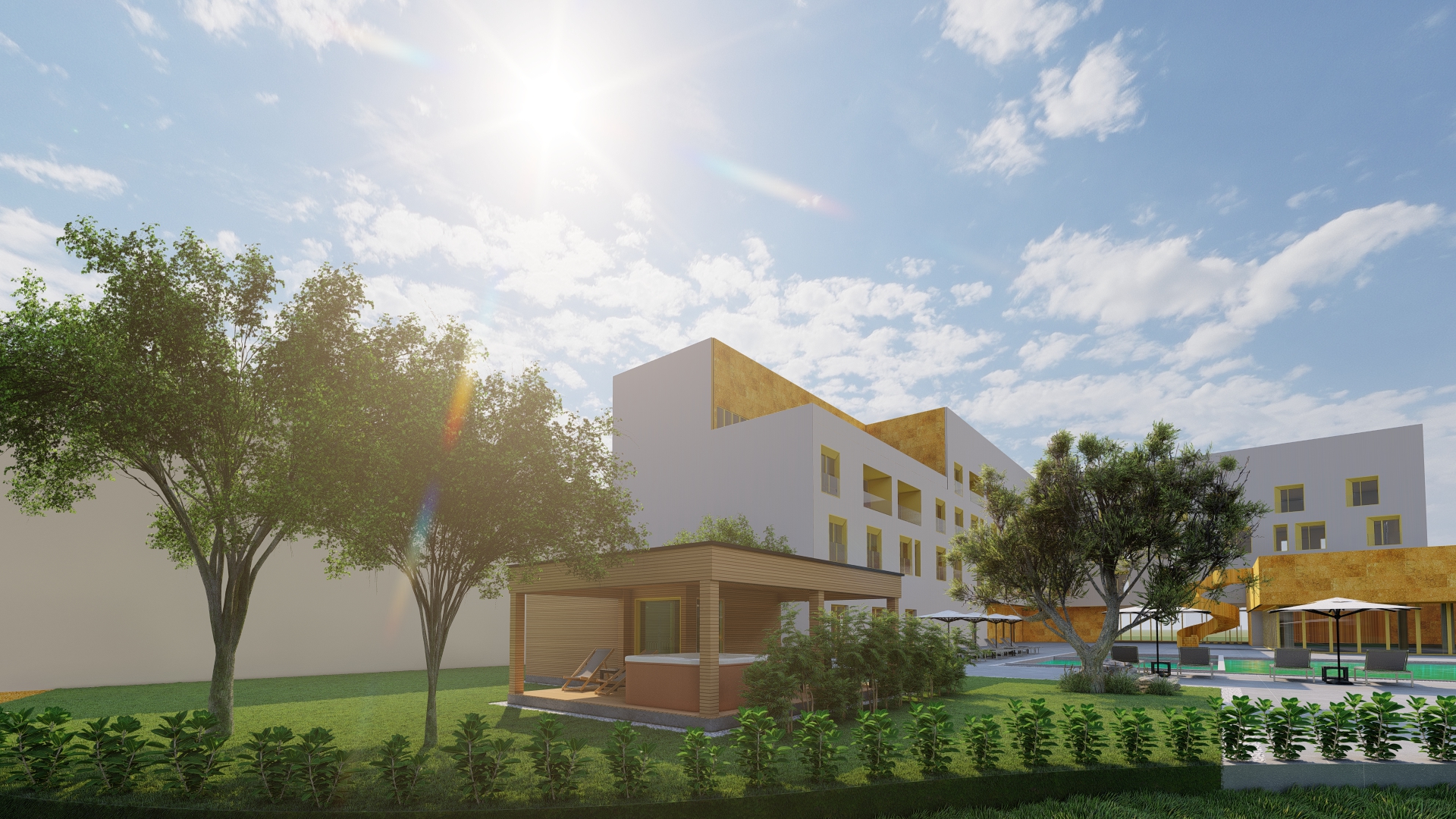 Sauna, for the well-being of residents at Lindner Garden Residence ...